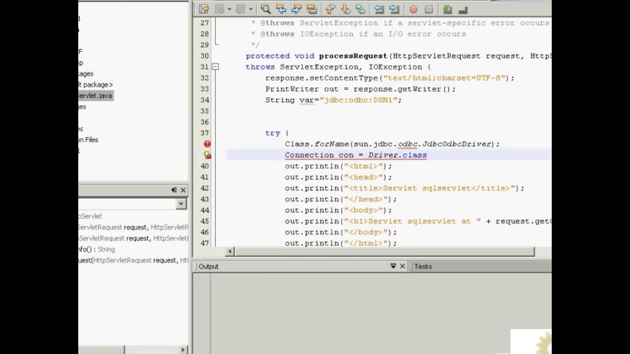 jsp sql server database connection example -java sql netbeans #techpozo ...