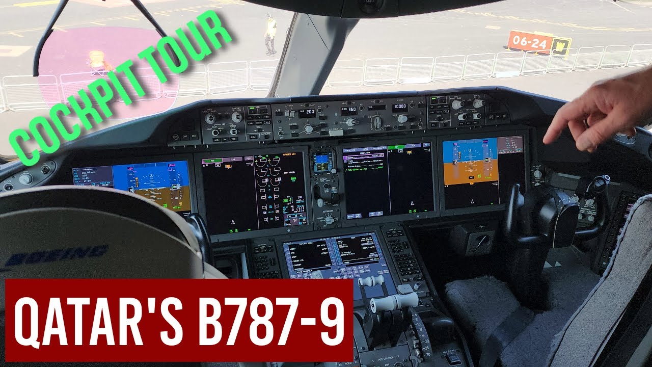 Qatar Airways' Boeing 787-9 Cockpit Electronic Checklist Tour - YouTube