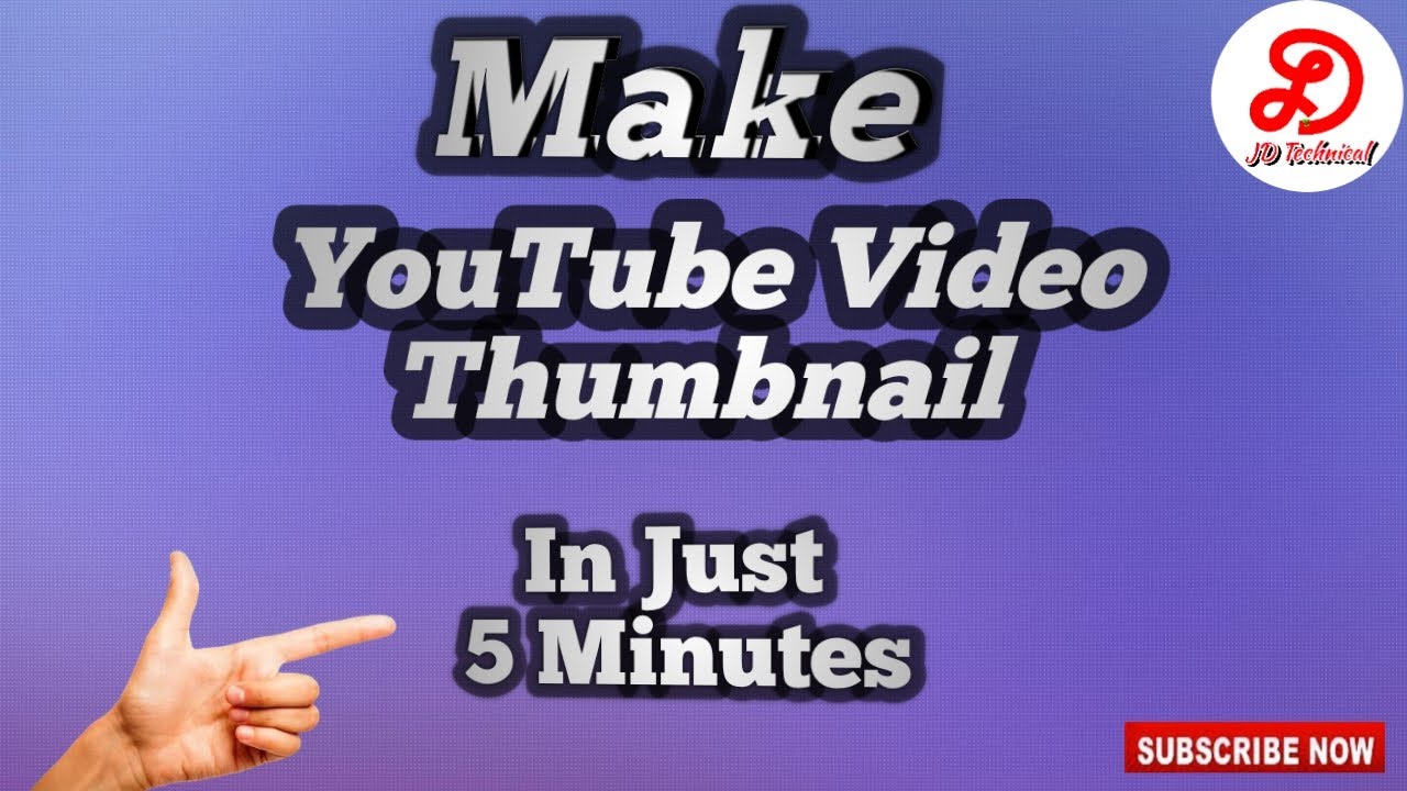 How To Make A Simple Style YouTube Thumbnail In Just 5 Minutes YouTube ...