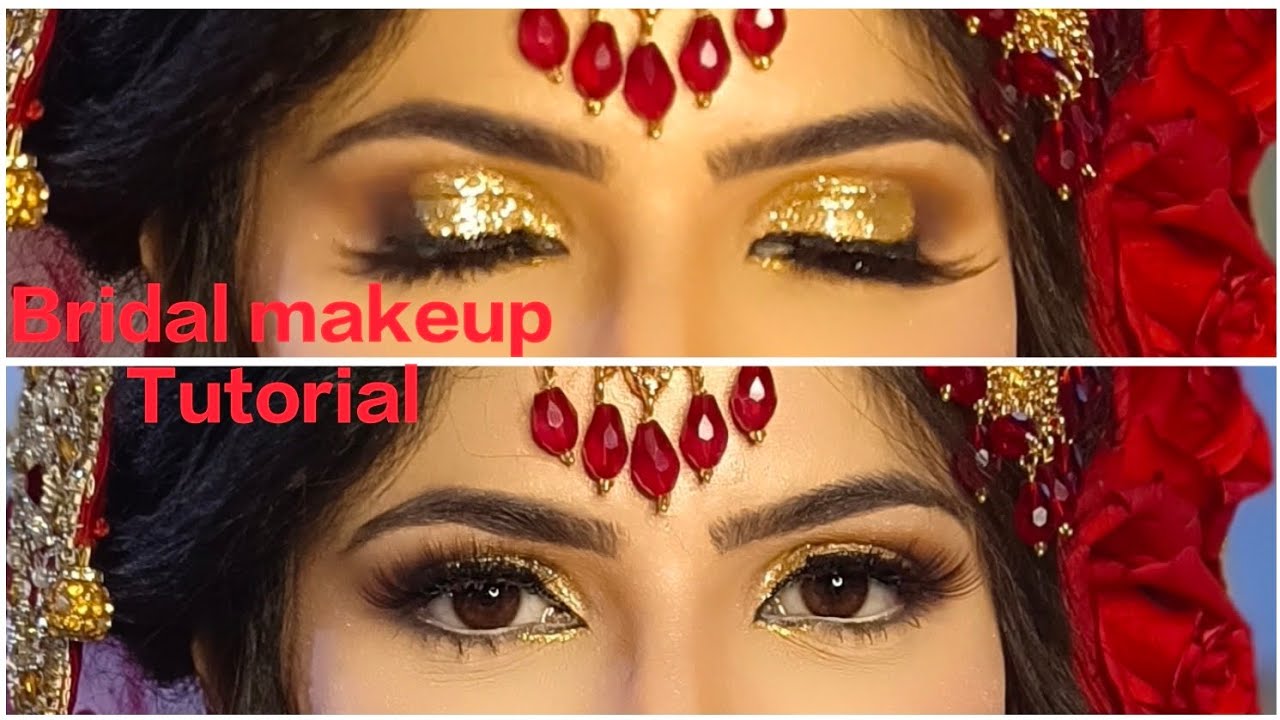 Easy Bridal Eye Makeup Tutorial by Hifza khan | easy makeup tutorial | Hifza khan vlogs - YouTube