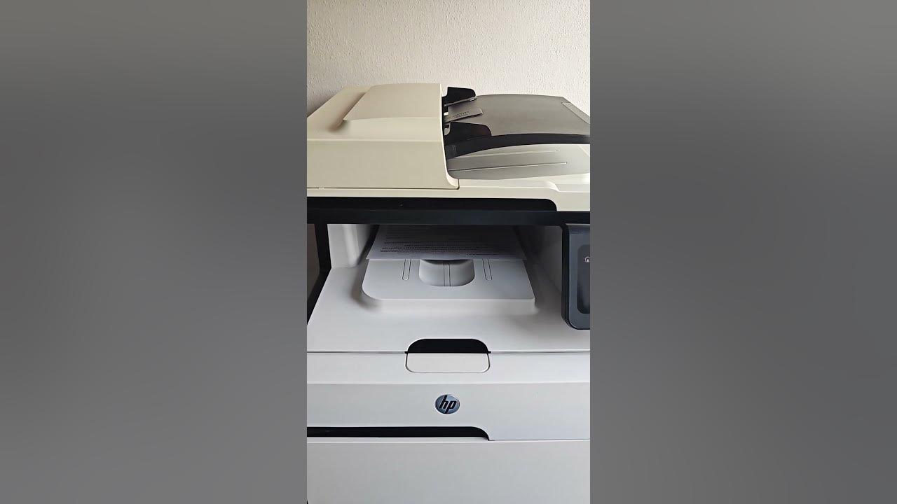 HP M475DN TEST PRINT - YouTube