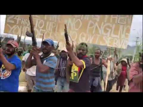 Southern Highlands unrest - protest video 1 (Café Pacific)