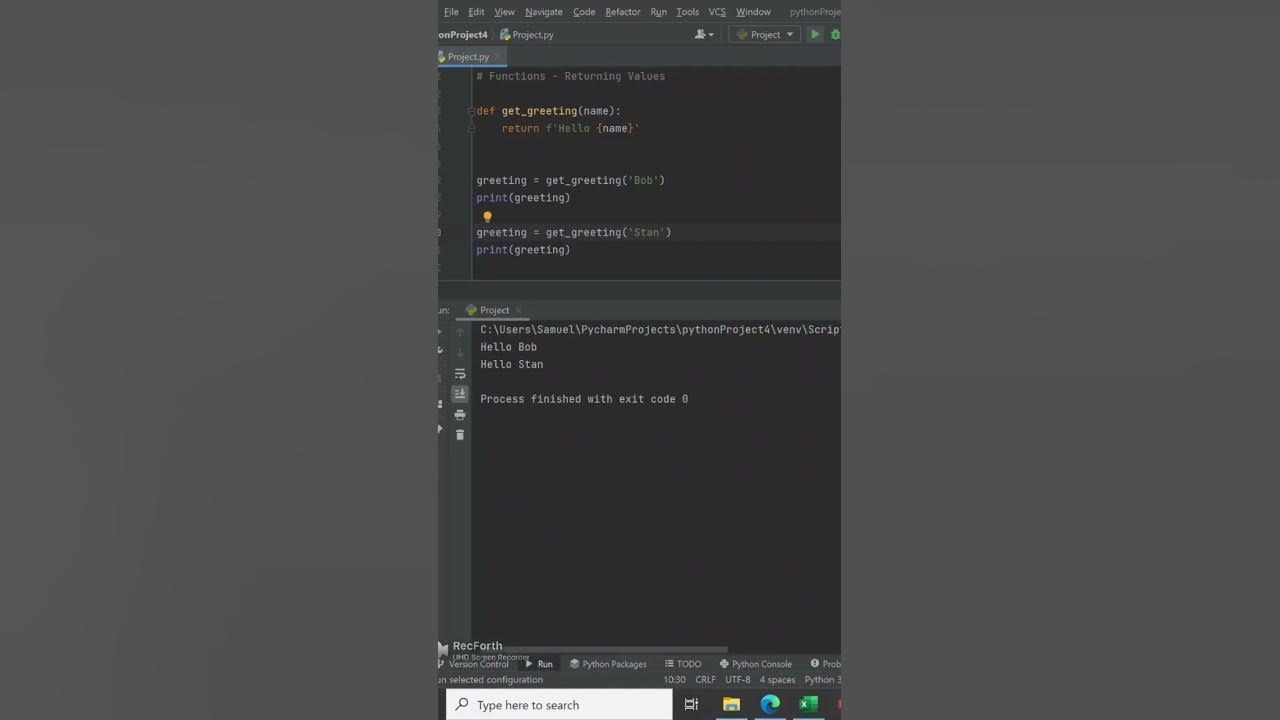Returning Functions In Python Pythonforbeginners Pythonprogramming