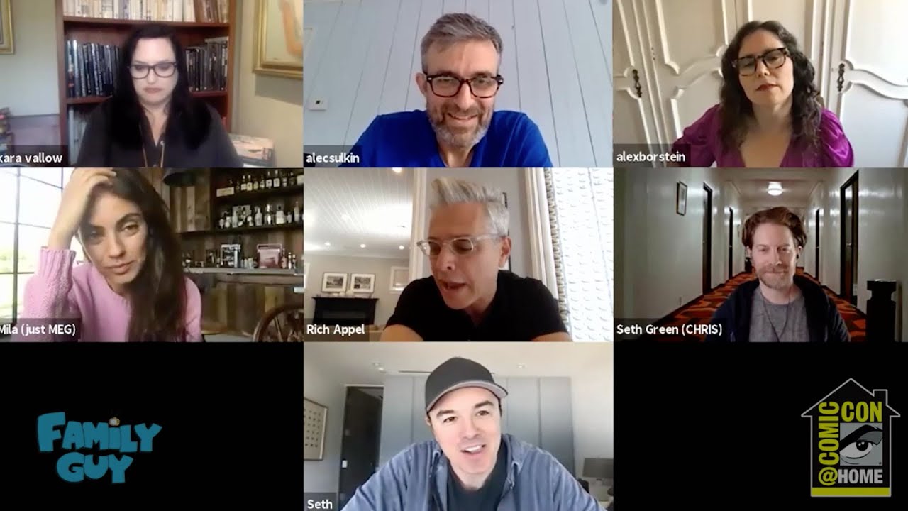 Family Guy Cast - Exclusive Preview of the Comic-Con@Home Panel - YouTube