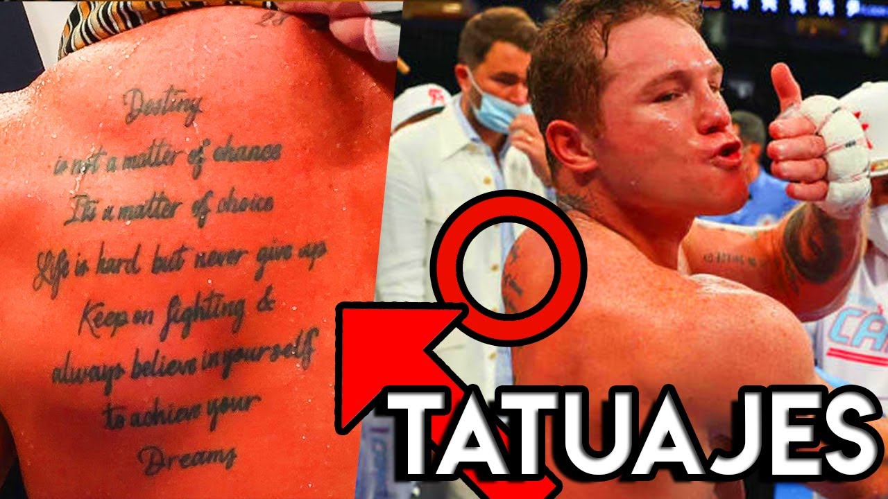 ¿Qué significan los tatuajes de Canelo Álvarez? (TIENES QUE VERLO ...