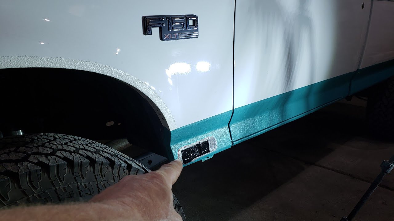 Patching Up The Rust Hole In The 1994 Ford F150 - Wednesday night quick ...
