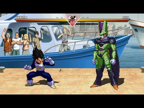 VEGETA vs PERFECT CELL - High Level Awesome Fight! - YouTube