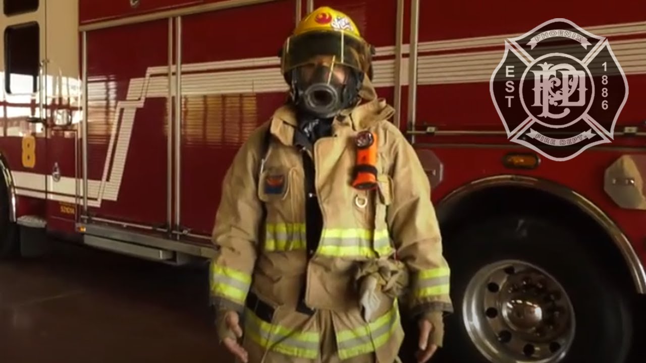Phoenix Firefighter in turnout uniform - YouTube