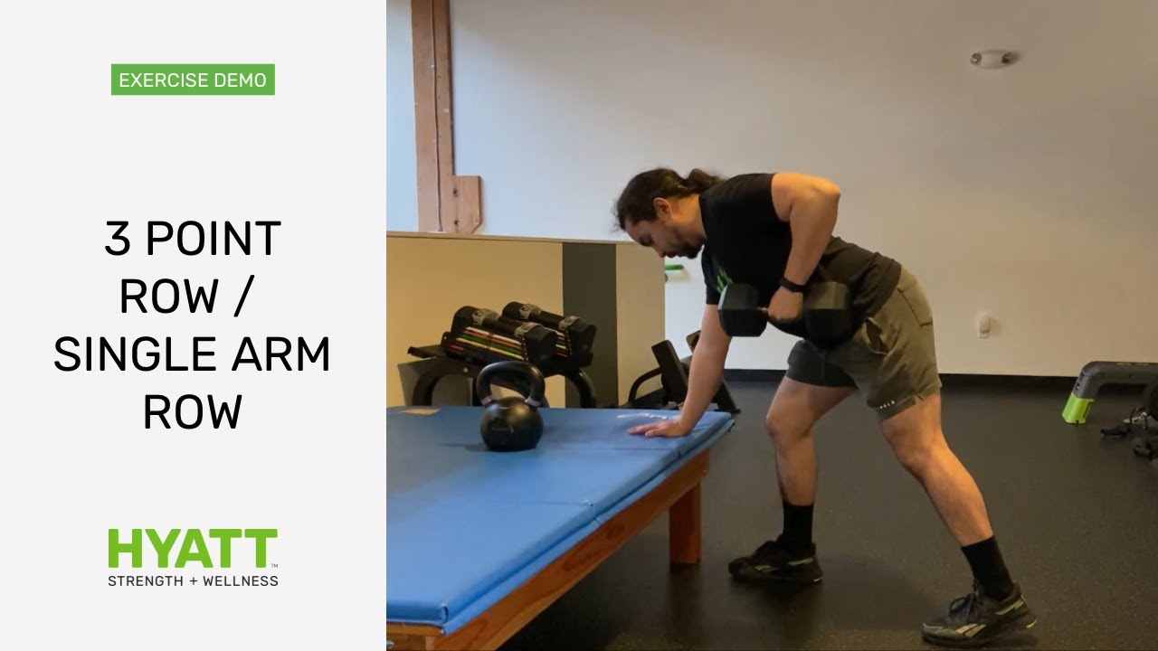 Hyatt S+W Exercise Demo - 3 POINT ROW - YouTube