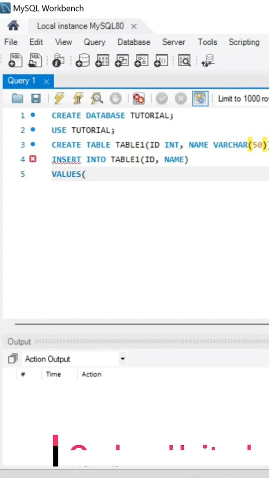 Database Creation Using Mysql Codersunited003 Sql Sqlquery Programming