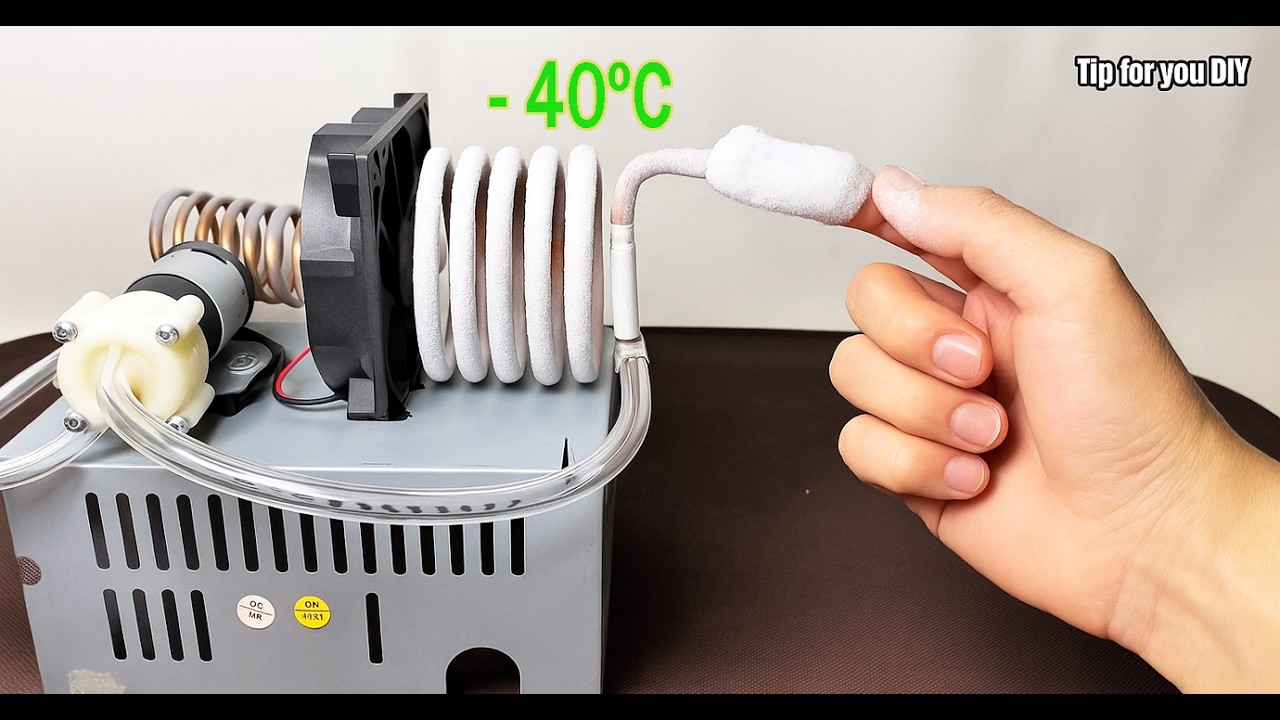 Homemade AC That Cools to -40°C! (Easy DIY Project) | Tip for you DIY ...