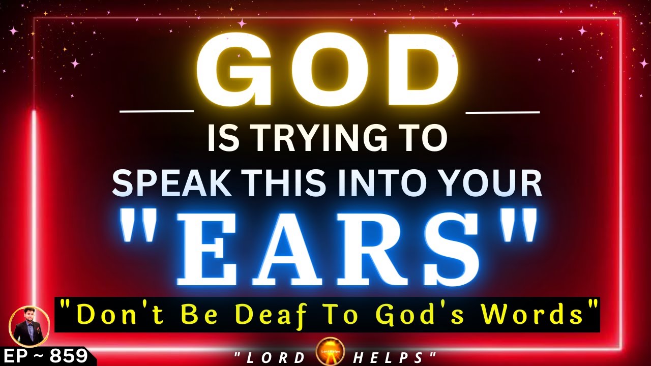 "GOD is Trying To Speak Some Urgent Words Into Your Ears" 👆 Spirit Of ...