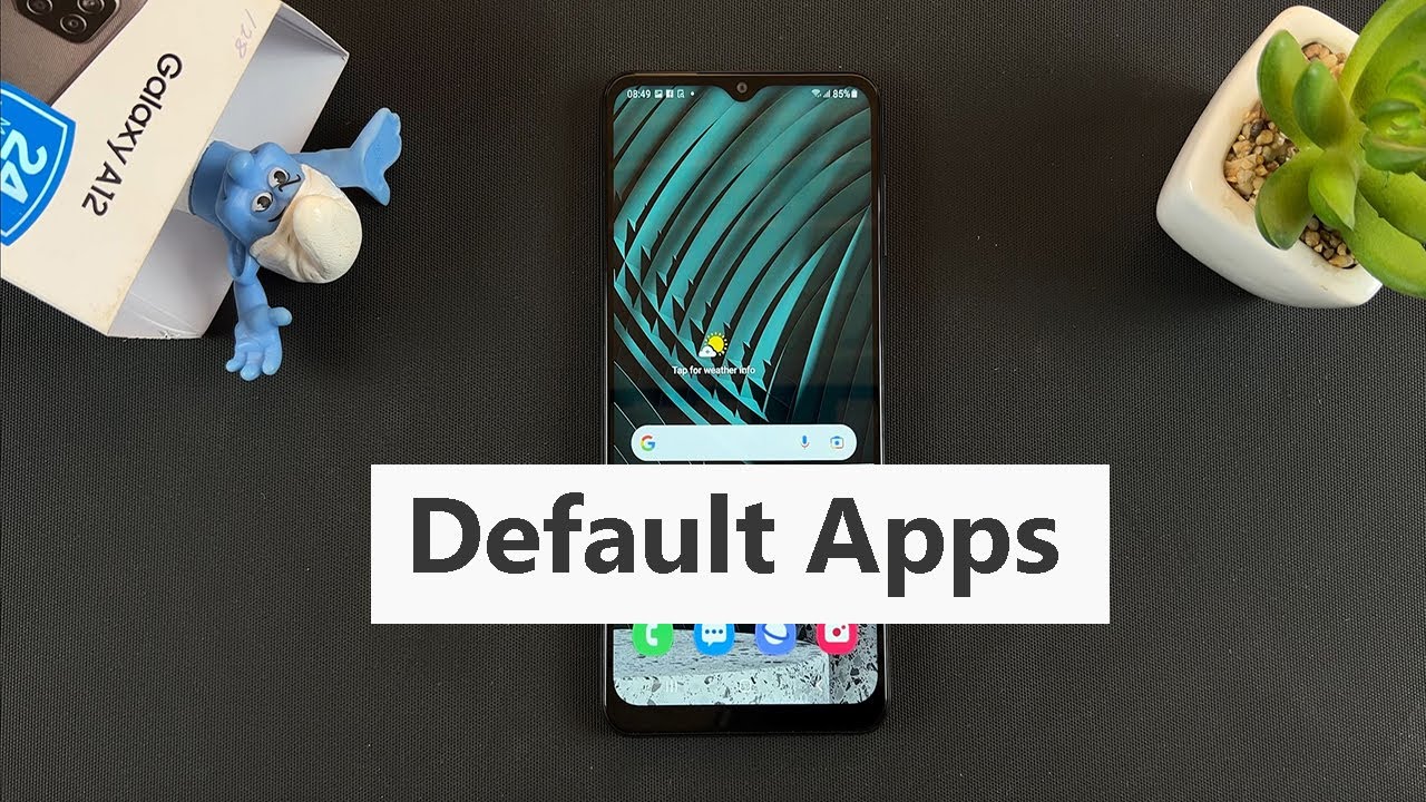 Samsung Galaxy A12 - How To Choose Default Apps - YouTube