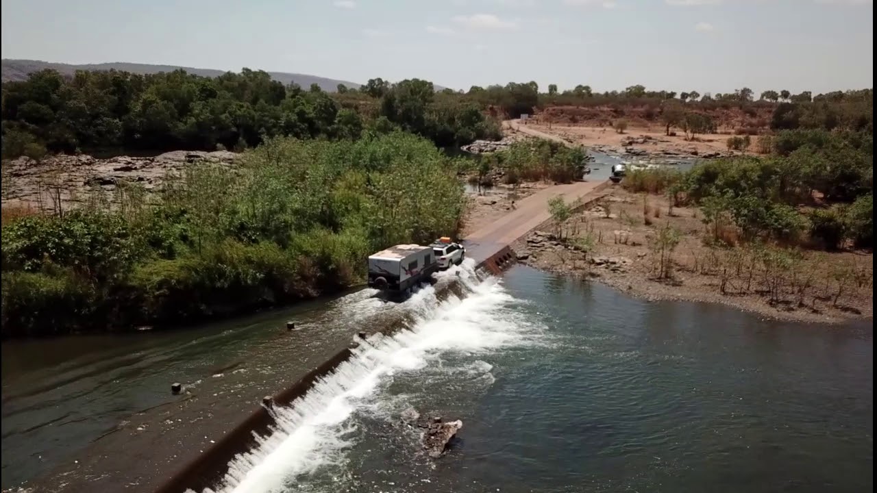 Sunseeker Desert Storm - Ivanhoe river crossing Kununurra WA - Footage ...