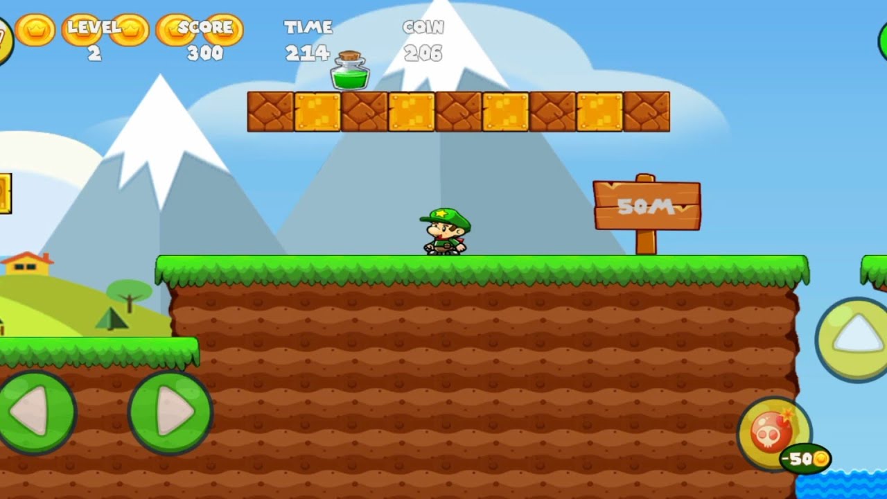 Super Mario gameplay level 1-2 part-1 - YouTube