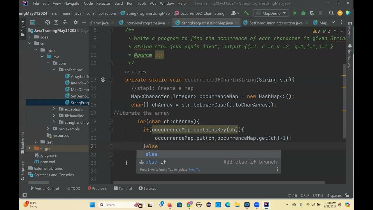 Java Collections Map Interview Programs June 28 2024 - YouTube