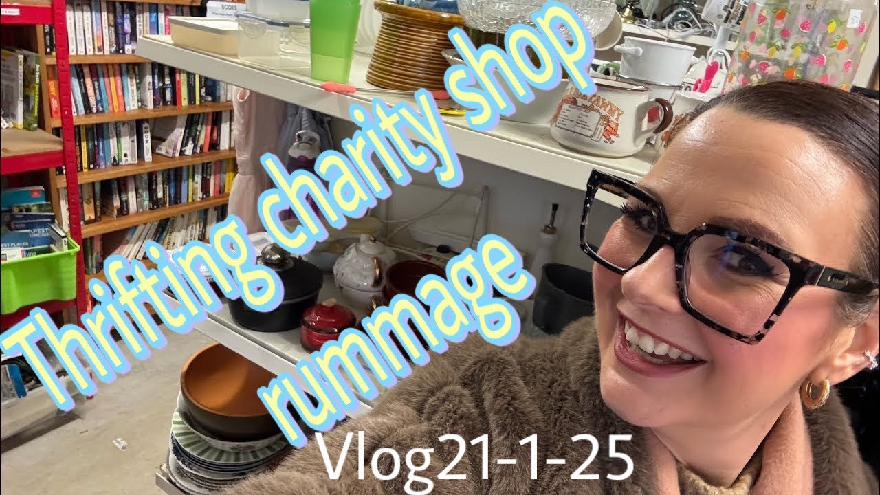 New year vlogs let’s go charity shop thrifting for my neighbour ☺️ #charityshopping #thrift ...