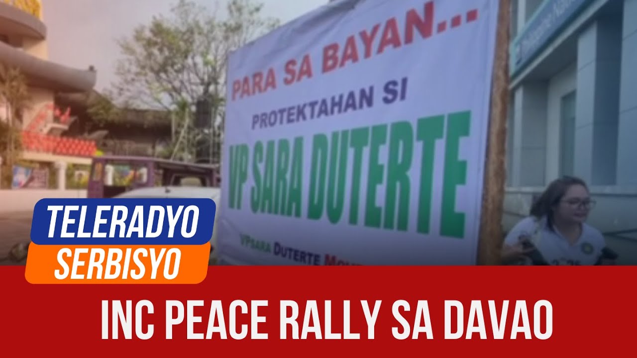 VP Duterte supporters to show support in INC peace rally in Davao | (12 ...