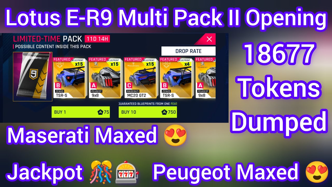 Asphalt 9 | Exclusive Look at Lotus E-R9 Multi Pack II Opening Gameplay ...