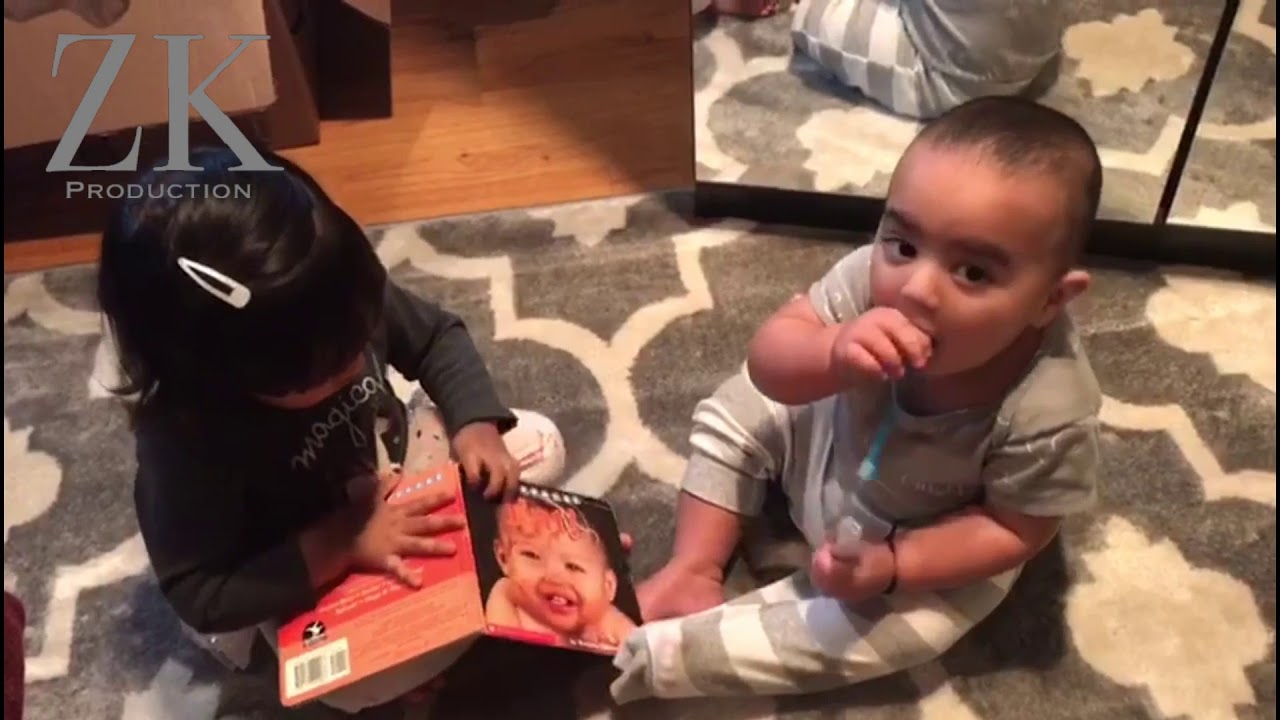 Babies Reading a Book | Its Reading Time | - YouTube