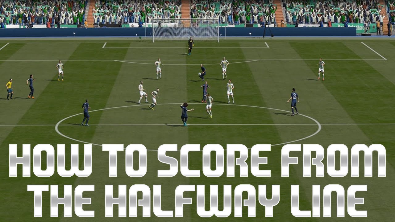 FIFA 16 - HOW TO SCORE FROM THE HALFWAY LINE (TUTORIAL) - YouTube