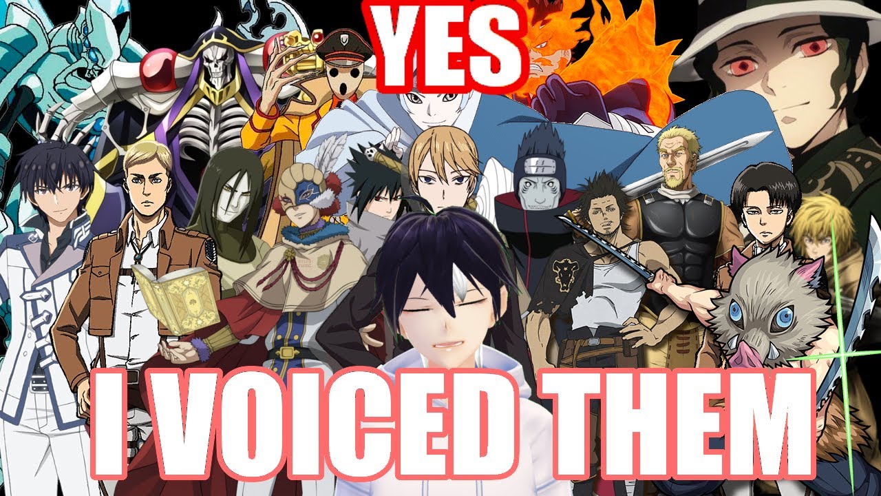 I VOICED ALL OF THESE CHARACTERS| Anime Impressions - YouTube