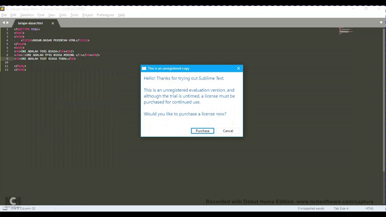 perintah perintah dasar HTML Part 1 - YouTube