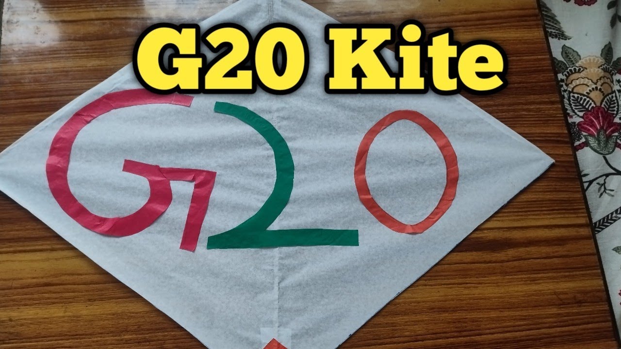 Making a G20 Theme kite at home #kiteflying #kitemaking #g20 - YouTube