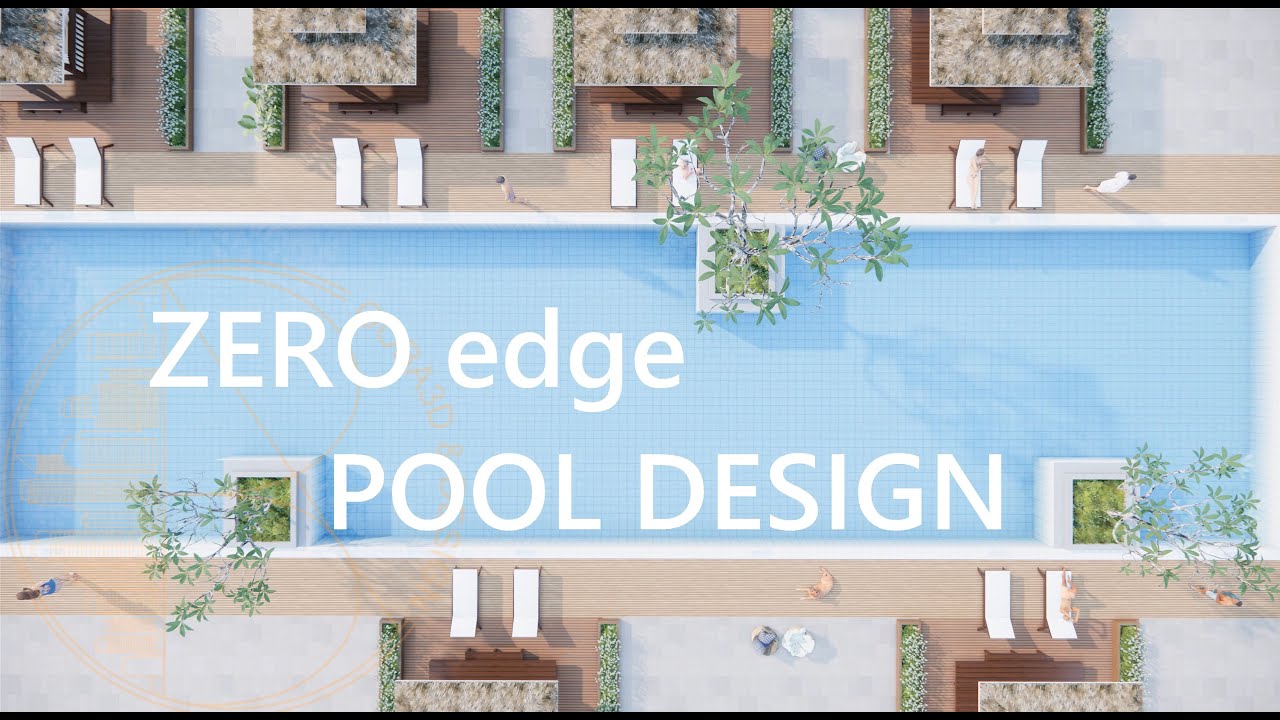 zero edge pool design | Pool walkthrough animation - YouTube