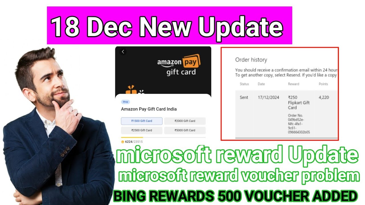 microsoft reward 500 Voucher Added Microsoft Bing new problem solved # ...