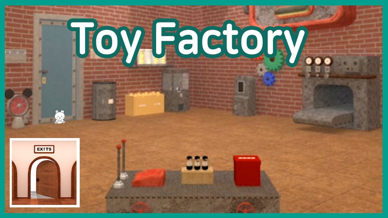 EXiTS Room Escape Game Toy Factory Walkthrough (NAKAYUBI) - YouTube