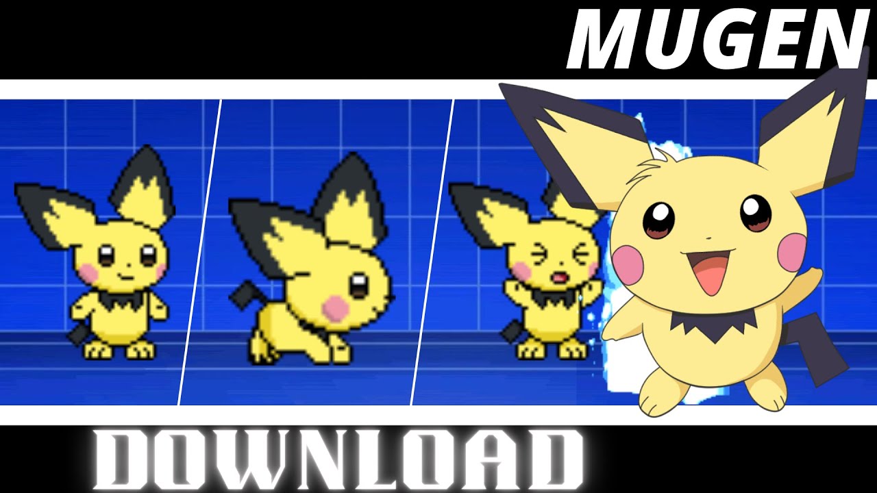 🔰DOWNLOAD PICHU (BY YochiThMaster333) | AI BATTLE | JUMP FORCE MUGEN ...
