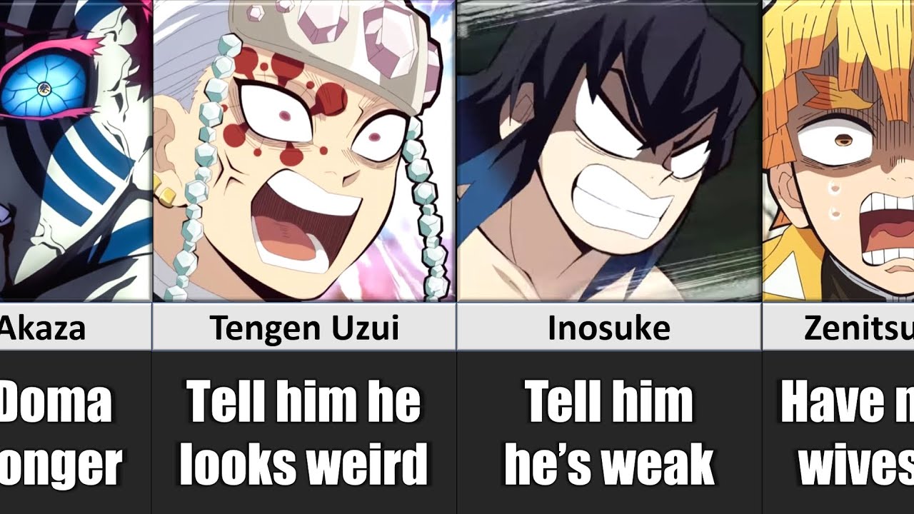How To Make Demon Slayer Characters ANGRY! - YouTube