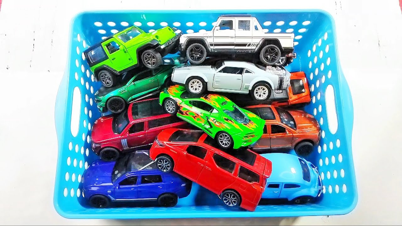 Box full of Model Cars - BMW M4 GT3, Ferrari Sf90, BMW M4, Brabus G550 ...