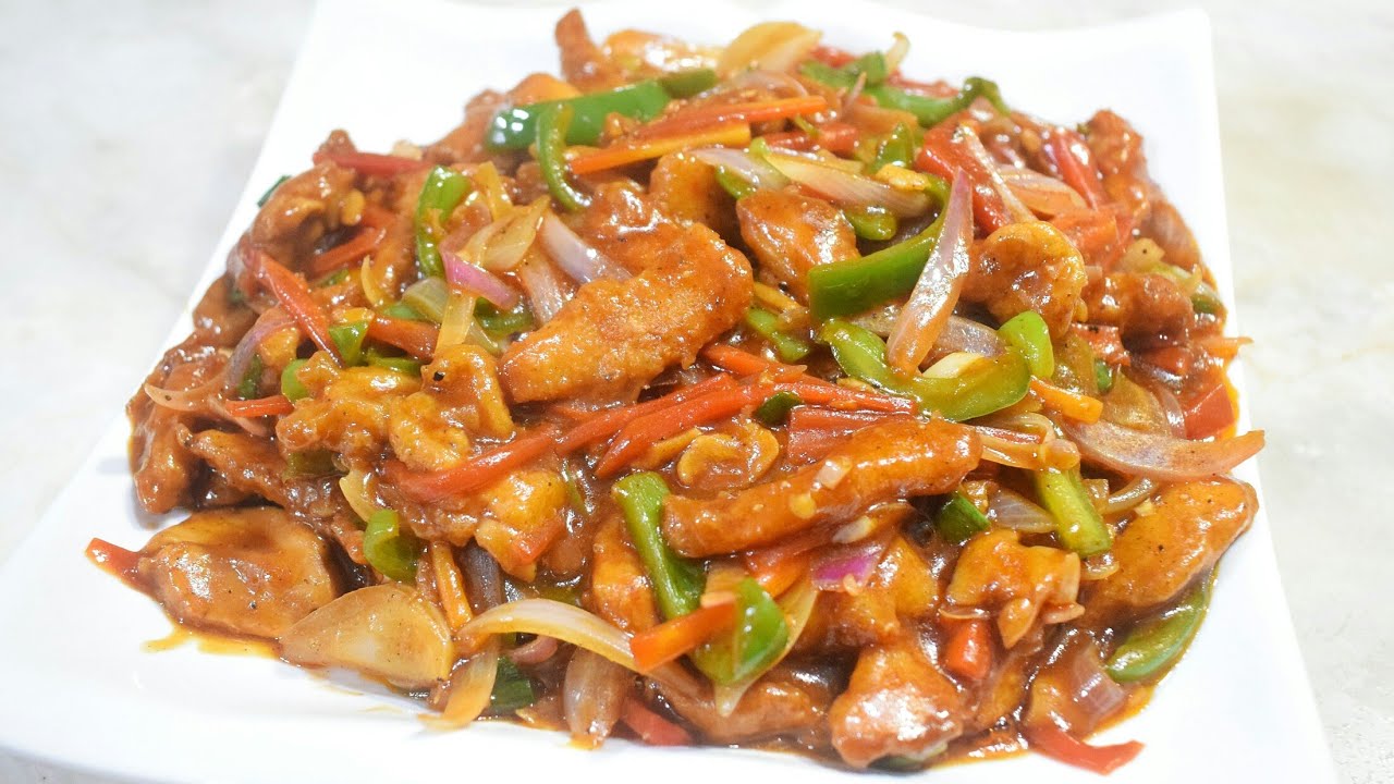 Schezwan Chicken | Restaurant Style Crispy Chicken Recipe | Indo ...