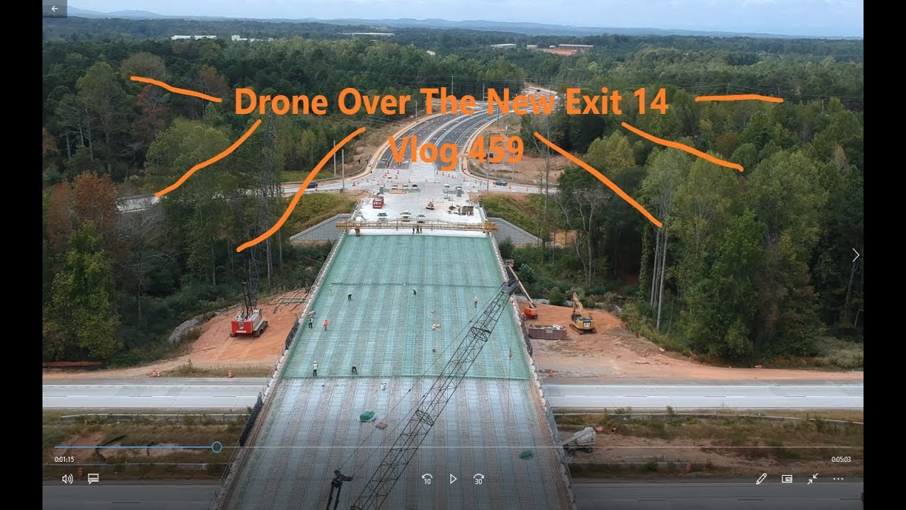 Drone Over The New Exit 14 - YouTube