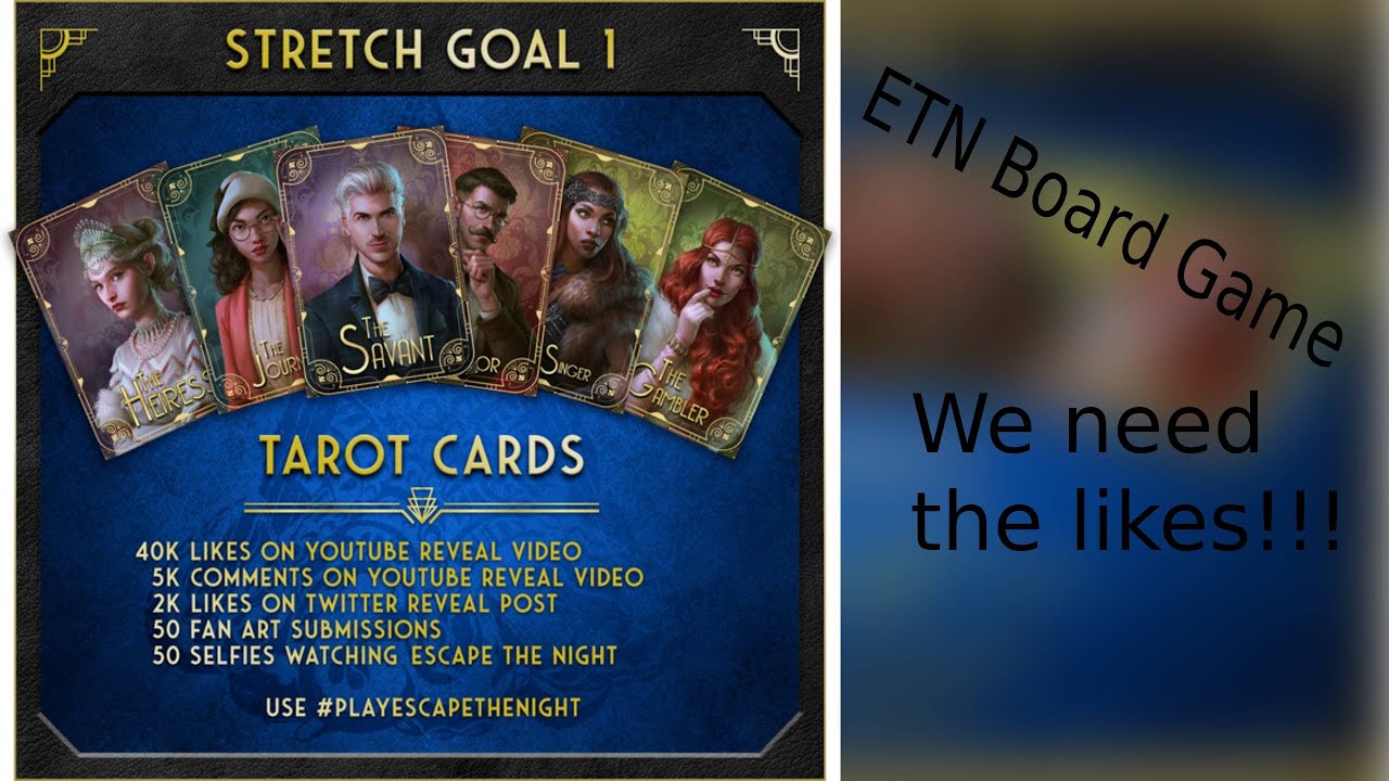 ETN Board Game (Tarot Cards Stretch Goal) - YouTube