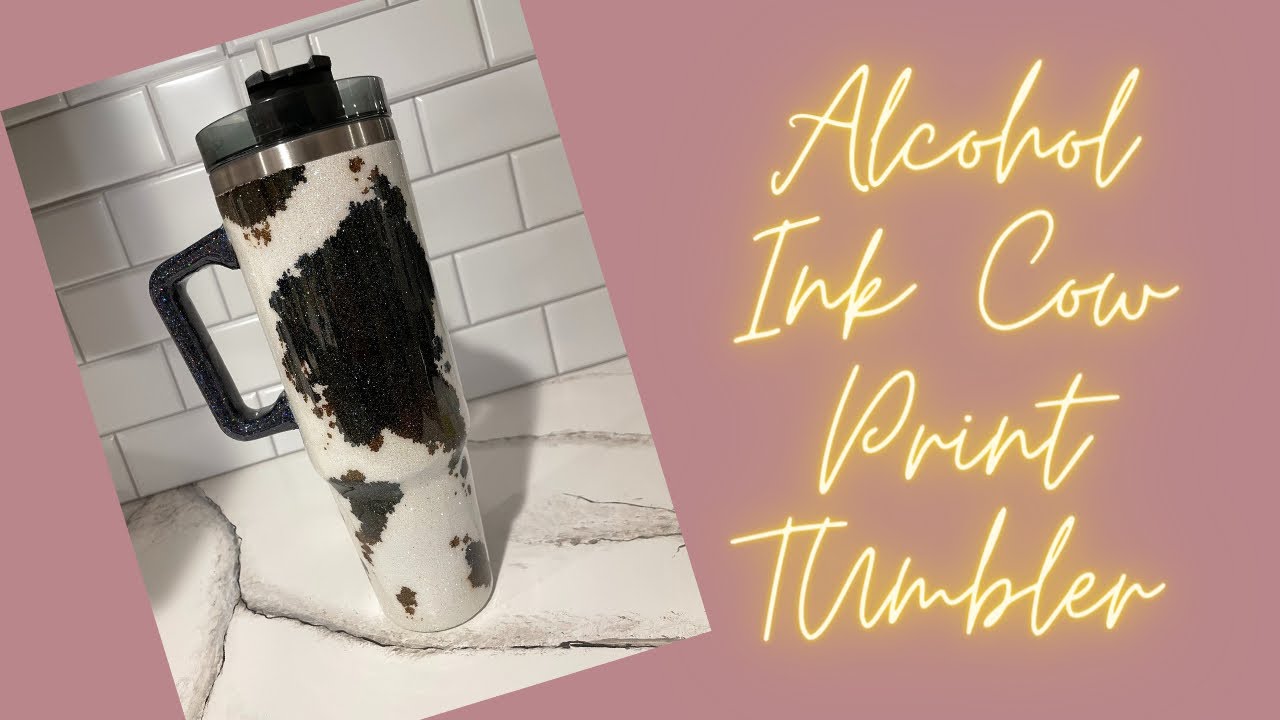 Glitter Cow Print Tumbler Tutorial - YouTube
