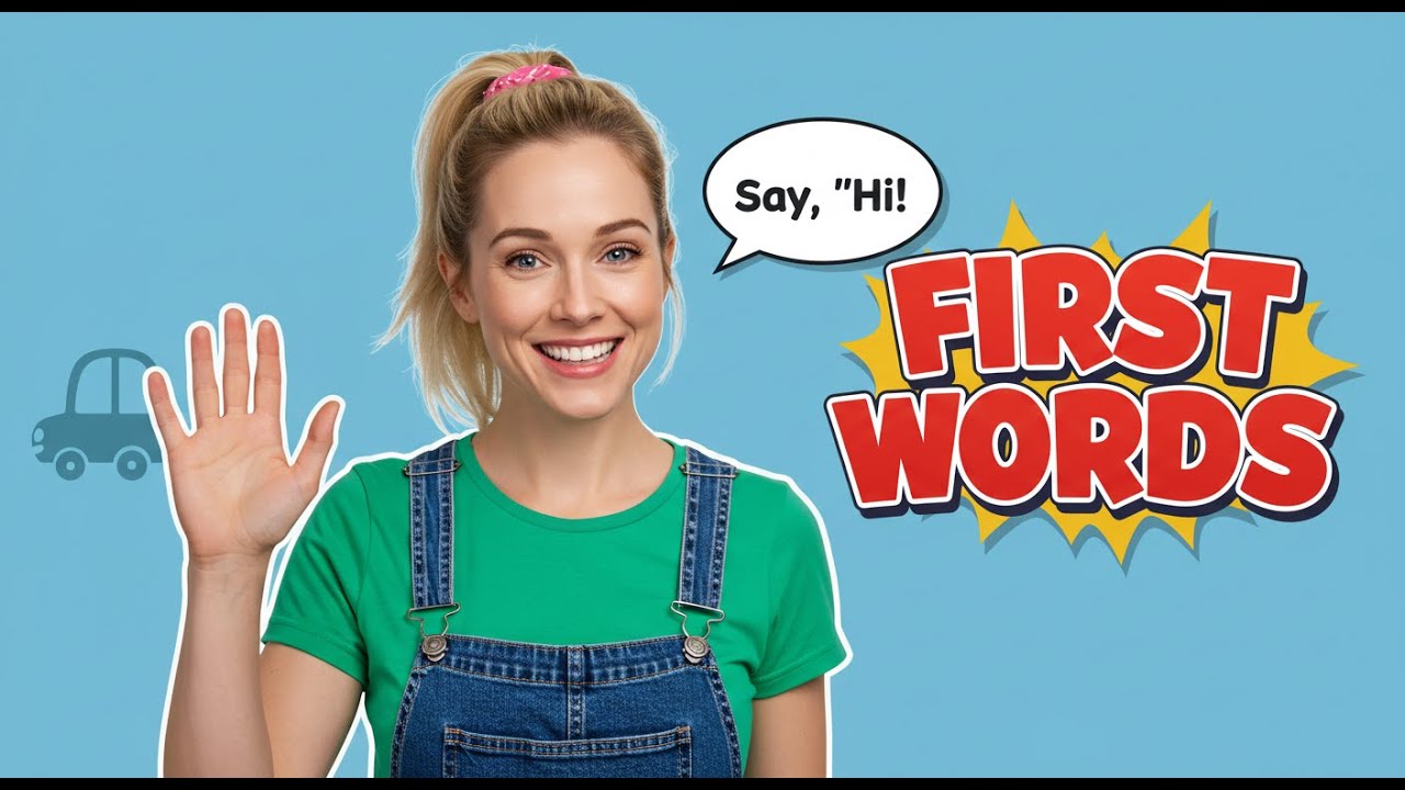 First Words for Babies and Toddlers - Learn To Talk - Baby’s First ...