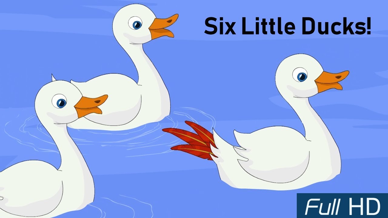 Six little ducks, That I once knew 🦆🦆🐥| Best Nursery Song for Children ...