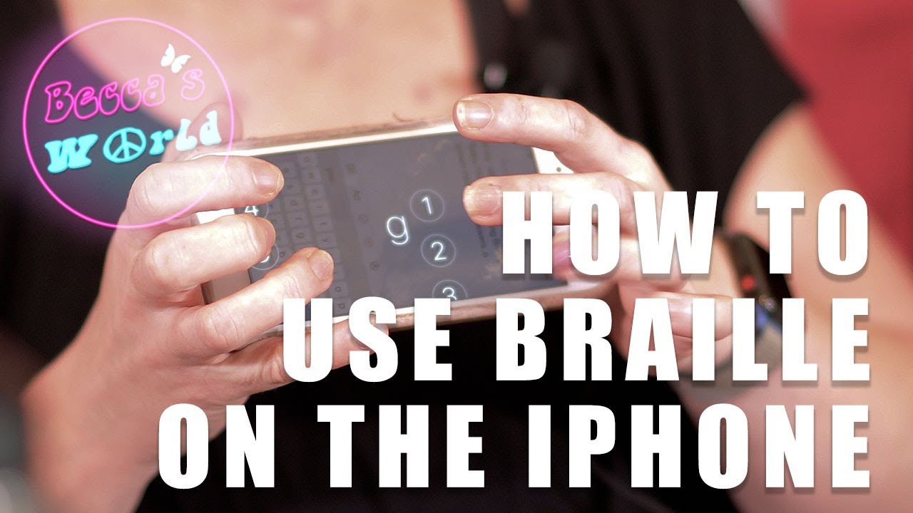 How to Use iPhone's Braille Screen Input - YouTube