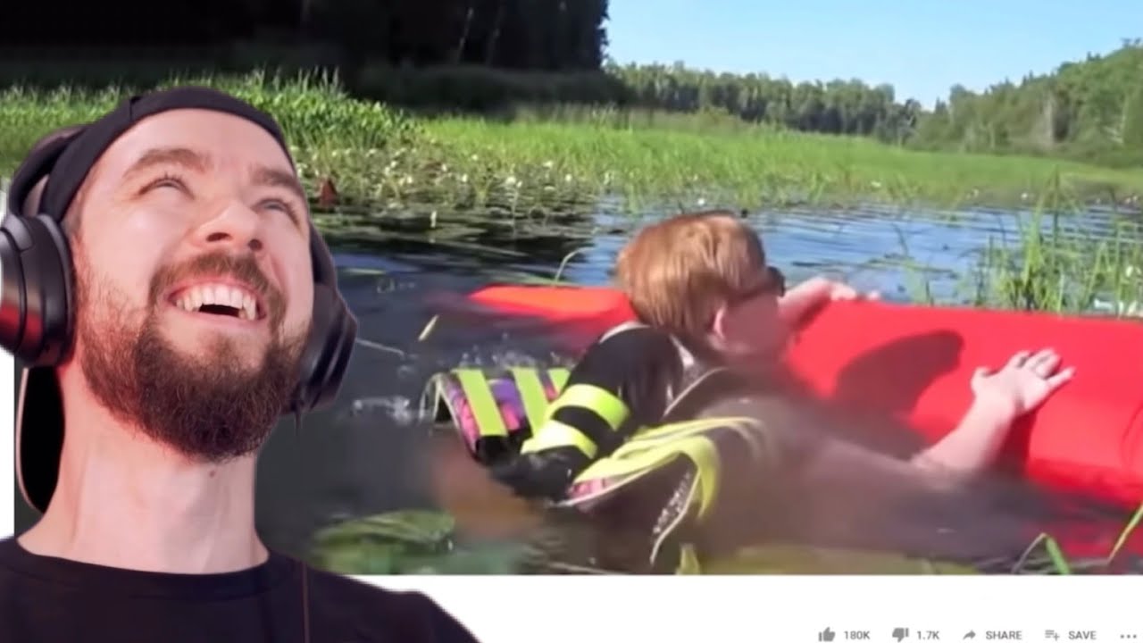 Max Falling Out Of Kayak - YouTube