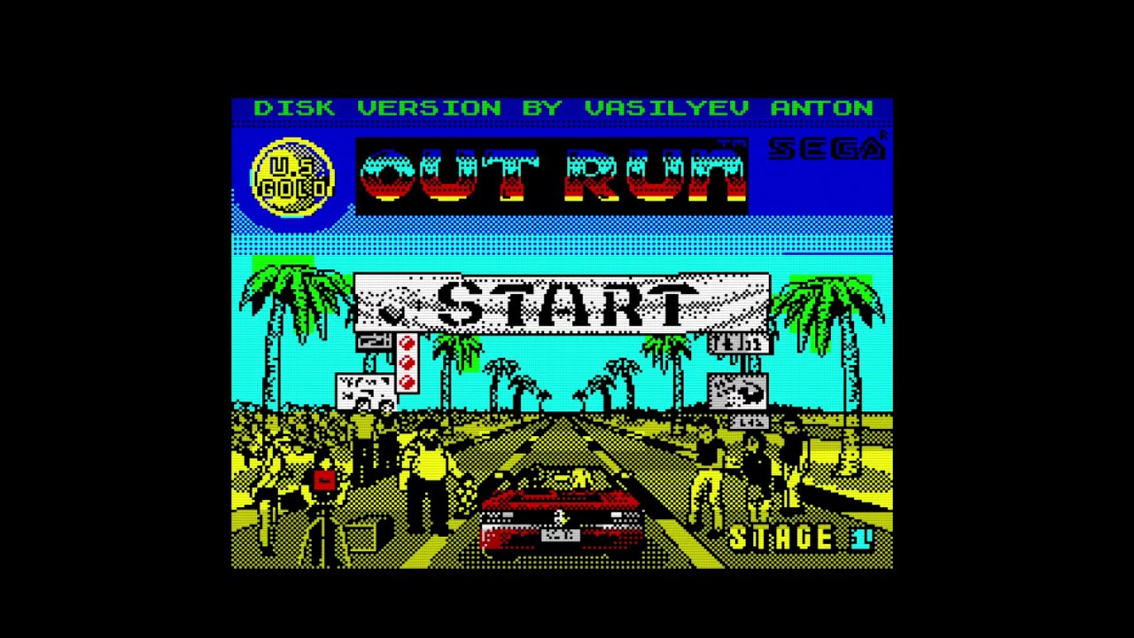 Out Run - ZX Spectrum - YouTube