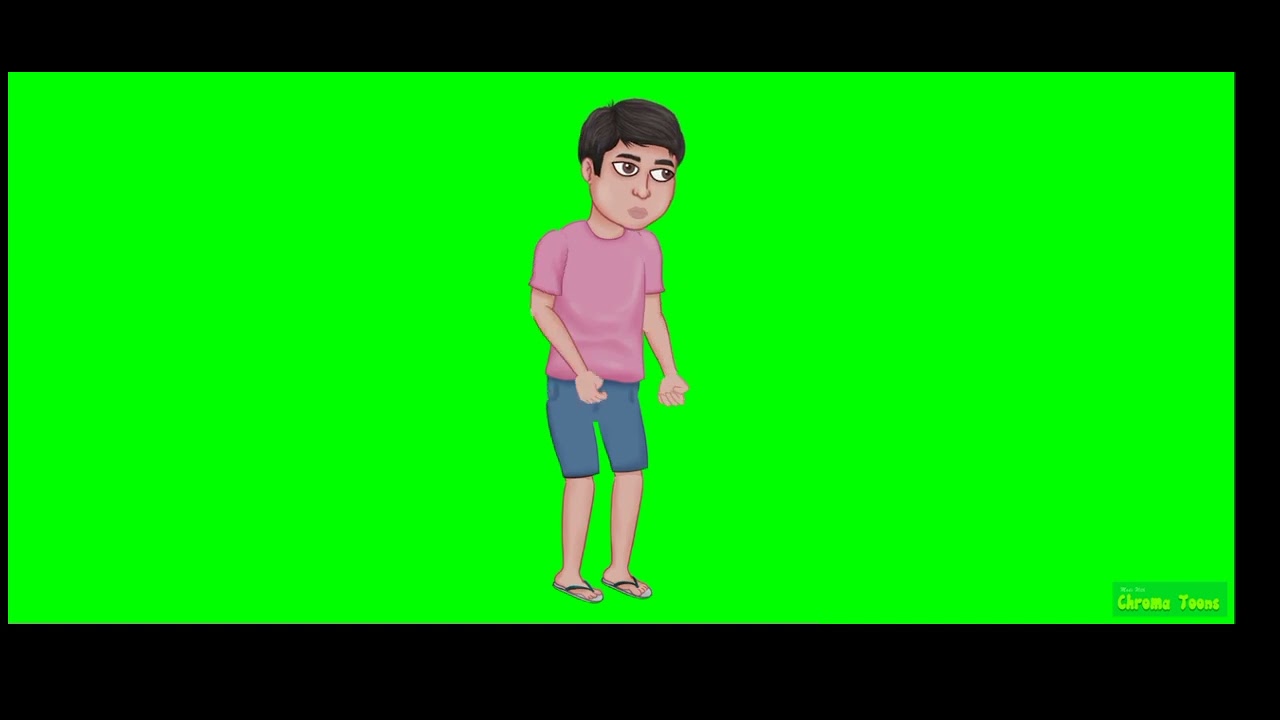 Bolne wala ladka green screen video|| cartoon character green screen ...