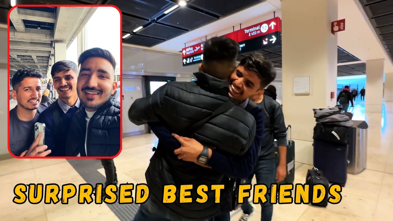 Surprising My Pakistani Best Friends at Germany Airport! 🇩🇪🎉 - YouTube
