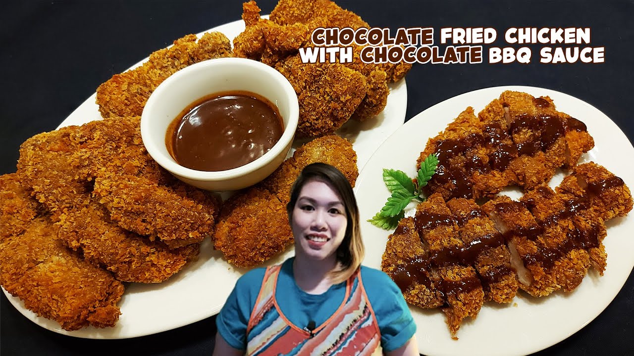 Chocolate Fried Chicken with Chocolate BBQ Sauce | Valentine's Special ...