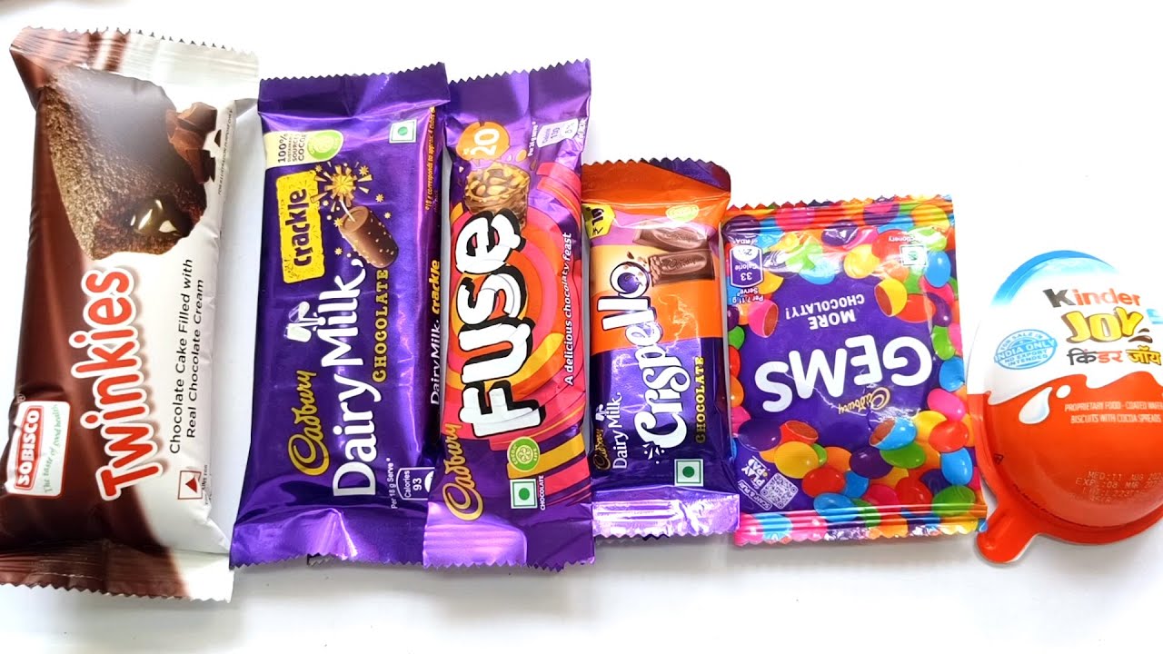 Winkies Cream filled cake Vs DairyMilk Vs Fuse Vs Crispello Vs Gems Vs ...