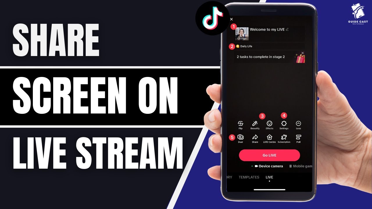 How to Screen Share On Tiktok Live Stream | Updated Guide - YouTube