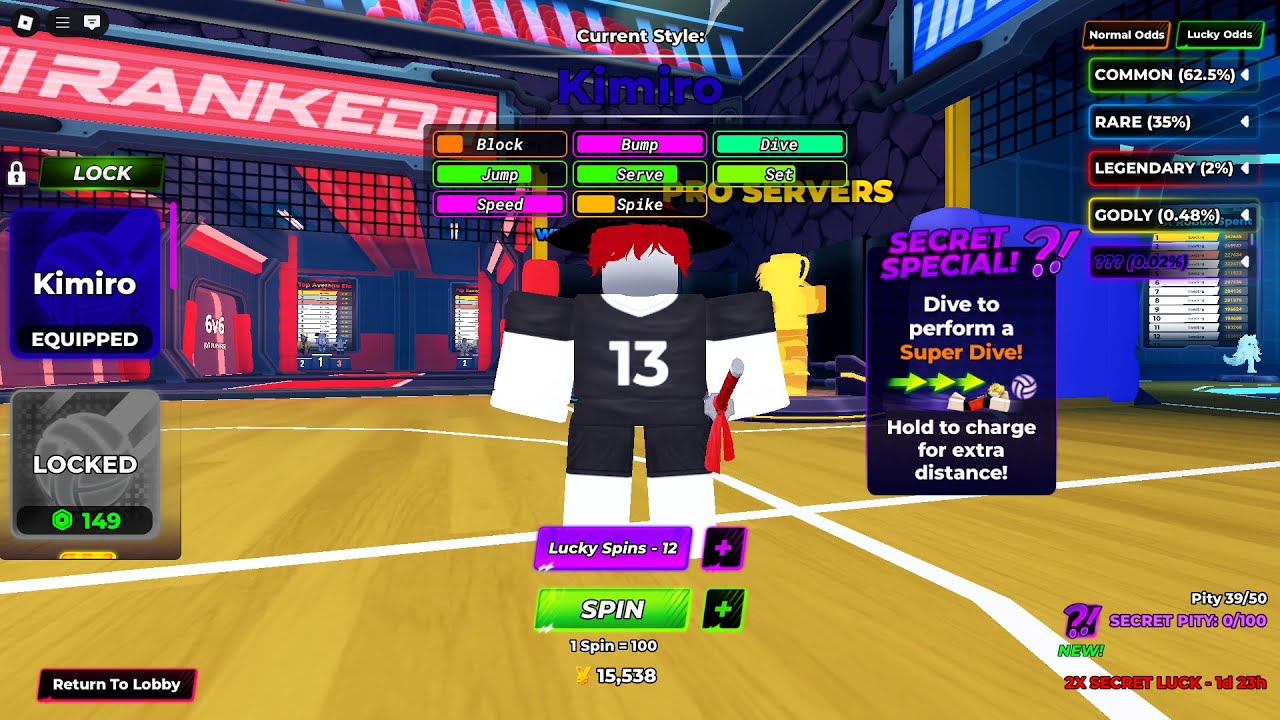 NEW KIMIRO SECRET STYLE SHOWCASE! |Volleyball Legends| - YouTube