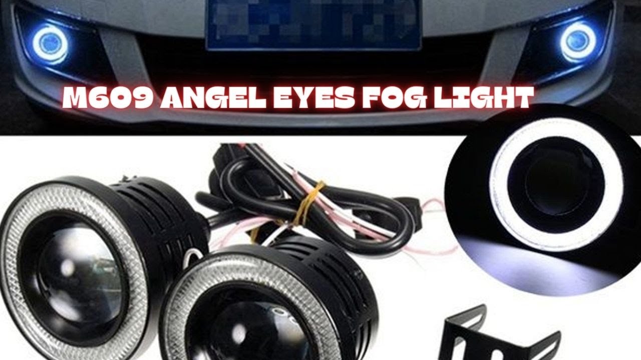 Car jeep Angel Eyes Fog Light LED Light Universal Angel Eyes Fog Light ...